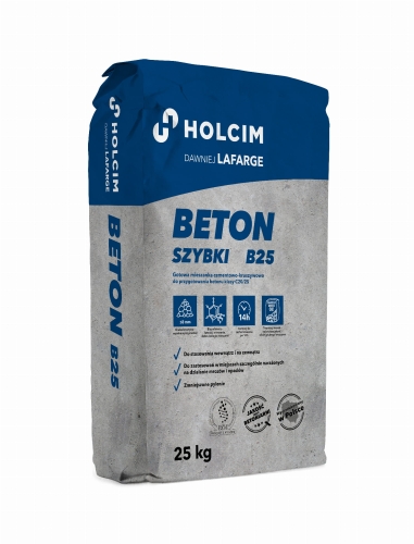Beton workowany Holcim B25 25kg (kod: BMBL0B25W25) | Dobra Cena | Sklep ...